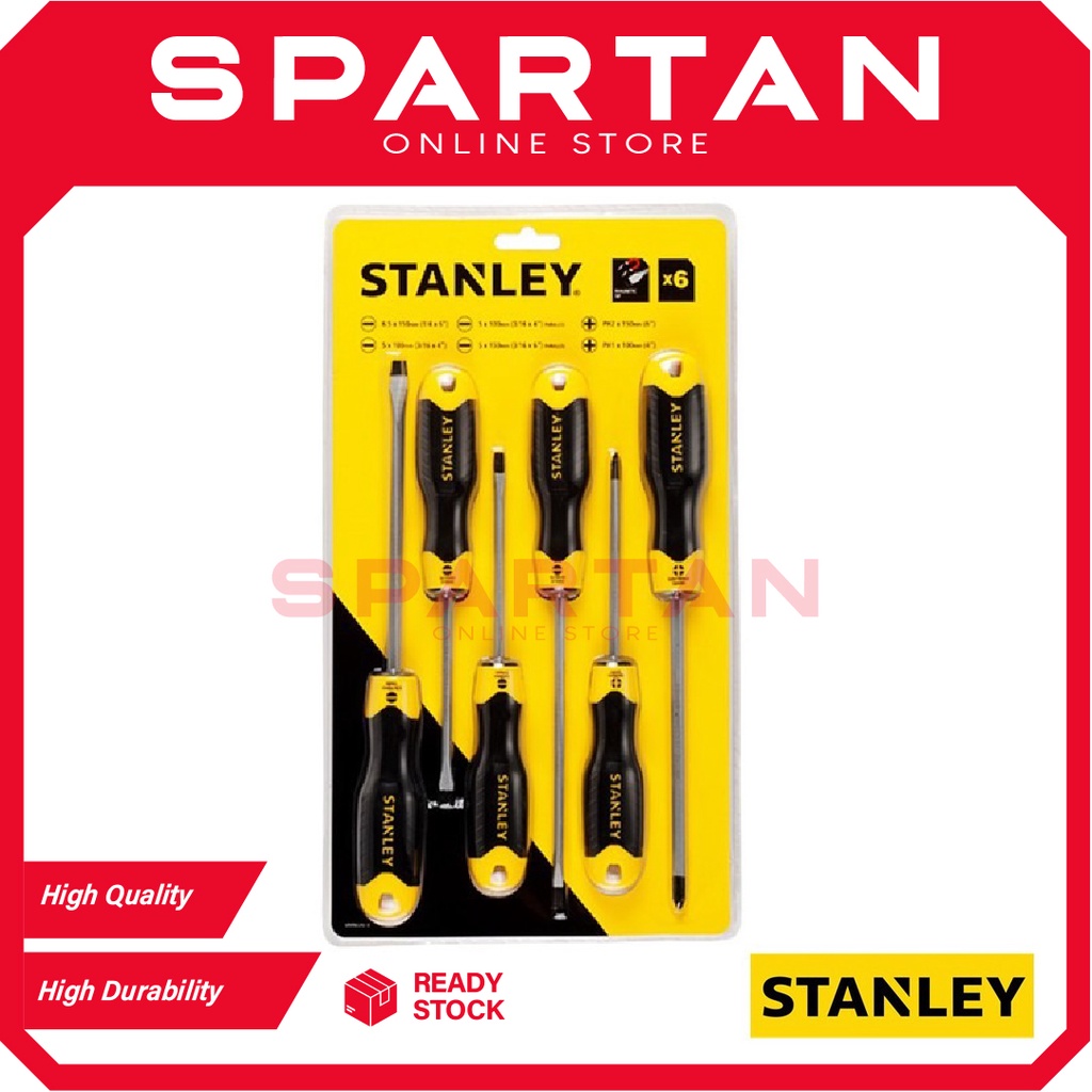 Stanley 6 Piece Cushion Grip Screwdriver Set STMT66672 (New model ...