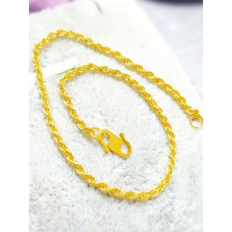 Rantai Tangan Pintal Emas 916 Tulen | Shopee Malaysia