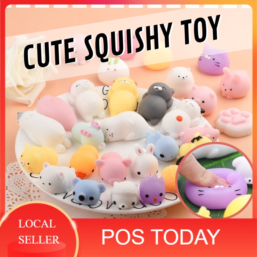 (1 PC) Cute Squishy Toy Mini Animal Antistress Ball Squeeze Rising ...