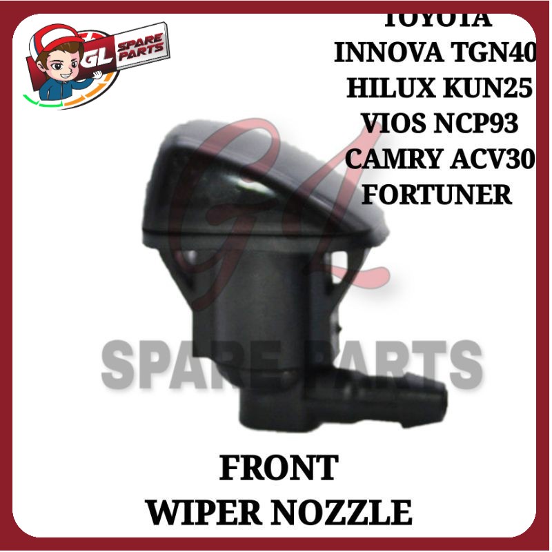 WIPER NOZZLE TOYOTA HILUX KUN25 FORTUNER VIOS NCP93 CAMRY ACV30 INNOVA ...