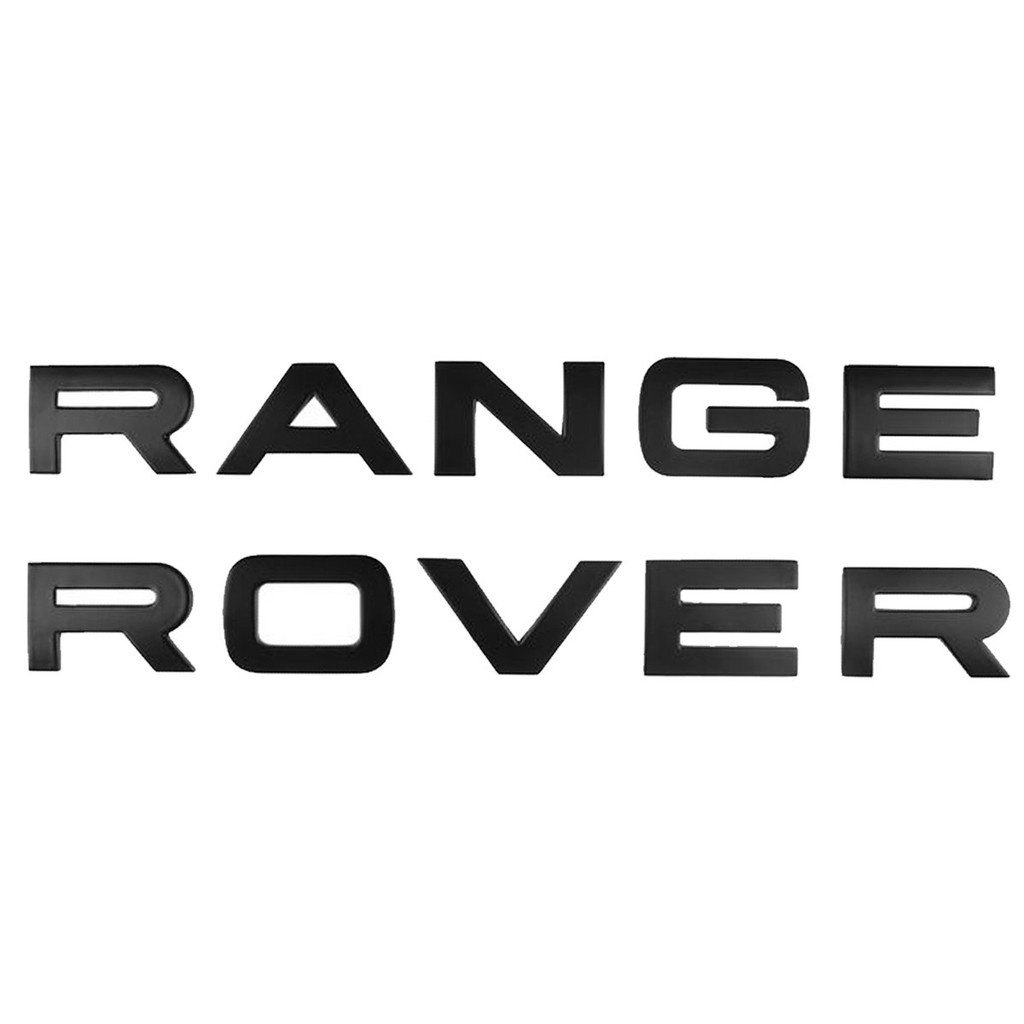 RANGE ROVER MATTE BLACK HOOD EMBLEM (ORIGINAL) | Shopee Malaysia
