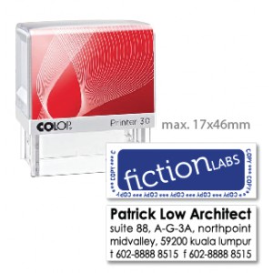 COLOP P30 Self Ink Stamp with Custom Rubber (17MM X 46MM) | Shopee Malaysia