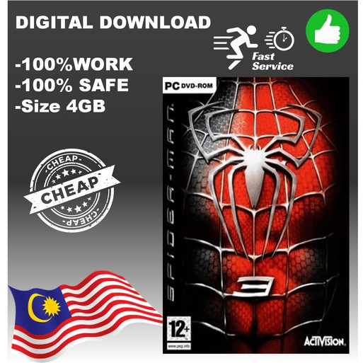 Spider Man 3 Digital Download for Windows/PC 100%Work/Safe | Shopee ...