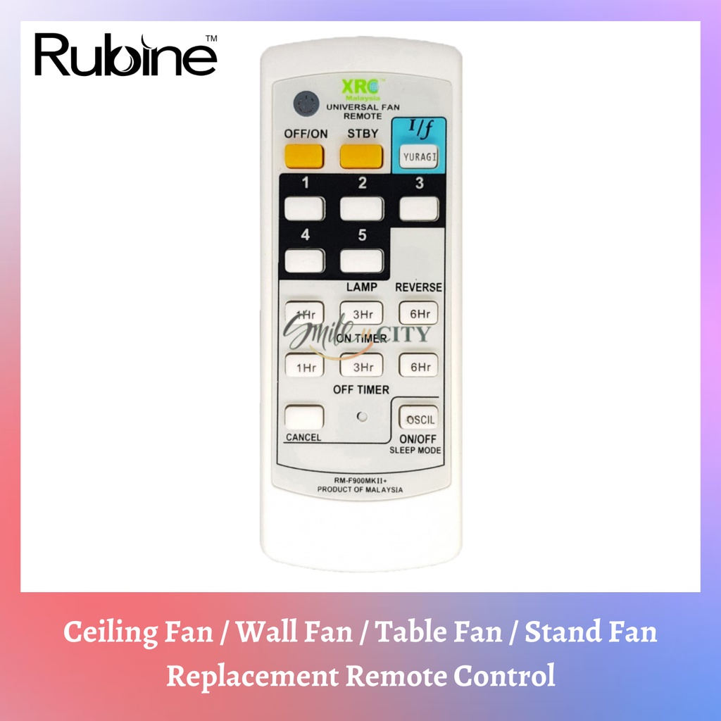 [𝗥𝗲𝗮𝗱𝘆 𝗦𝘁𝗼𝗰𝗸] Universal RUBINE Ceiling / Table / Stand / Fan ...