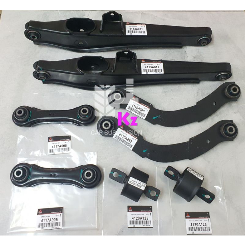 1 SET 8PCS -PROTON INSPIRA MITSUBISHI LANCER GT ASX REAR LOWER UPPER SUSPENSION ARM TRAILING ...