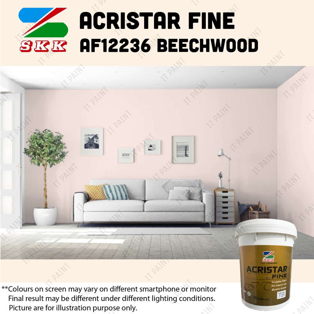 [18 Liter] SKK Acristar Fine Emulsion Paint for Interior Wall and ...