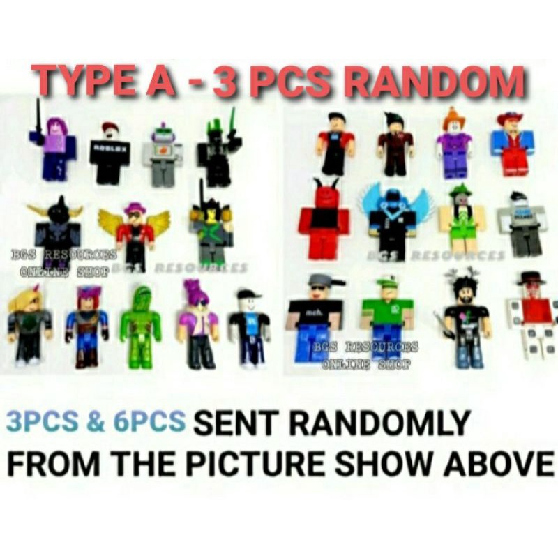 ROBLOX FIGURES LOOSE FIGURE 6PCS ROBLOX TOY RED HEADSTACK AZUREWRATH ...