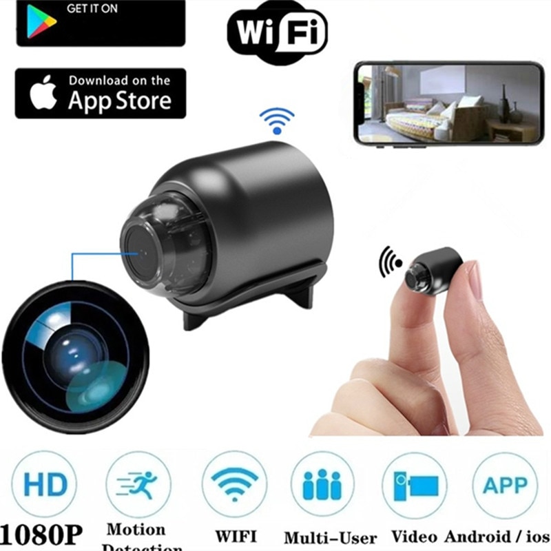 Mini Camera Wireless wifi 1080P Surveillance Security Night Vision ...