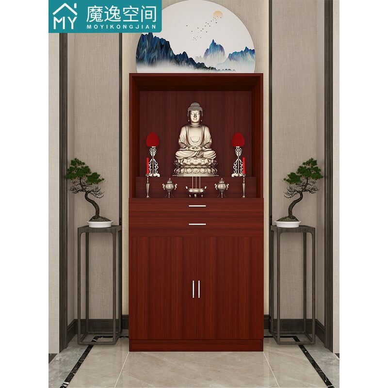 Buddha Table, God of Wealth Table, Buddha Statue Cabinet, Altar ...
