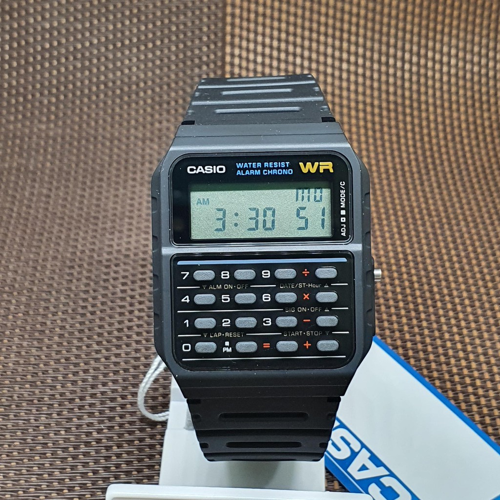 Casio CA-53W-1Z Black Digital Resin Calculator Retro Vintage Classic ...
