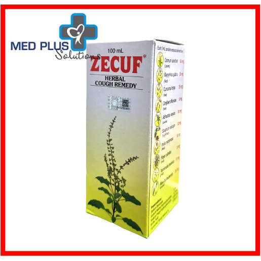 ZECUF Herbal Cough Remedy 100ml Syrup (EXP: 1/2029) | Shopee Malaysia