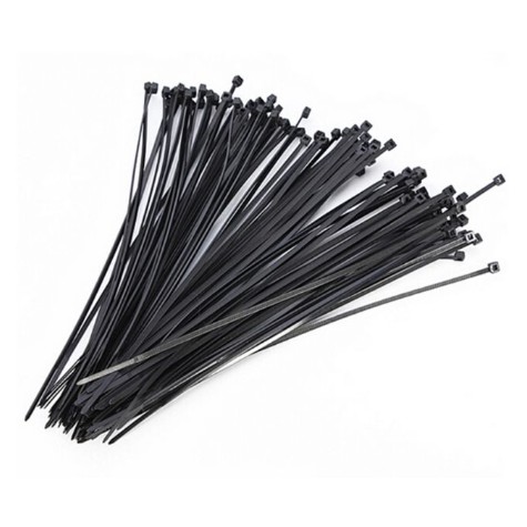 500 PCS Wire Self-Locking Black Nylon Plastic Network Cable Wire ...