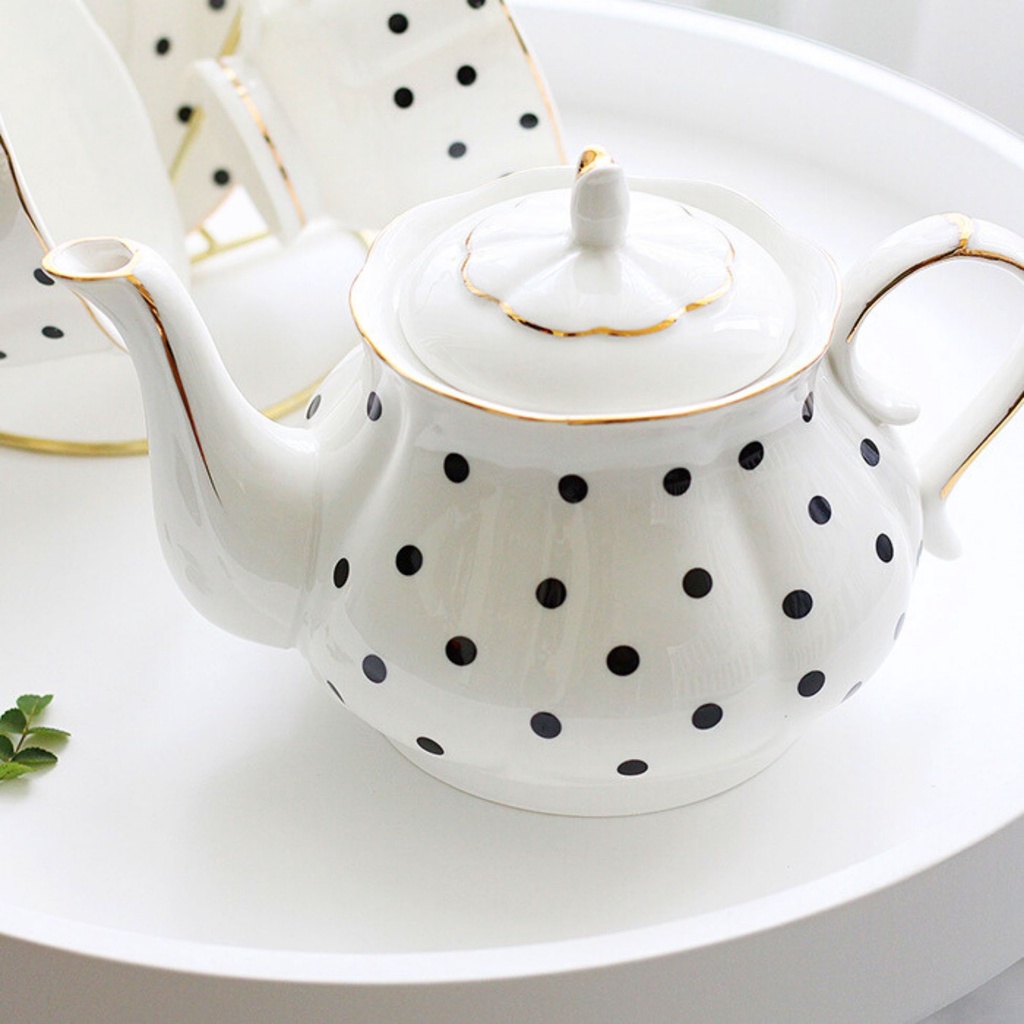 Porcelain Teapot English Tea Pot 1000ml Flower Teapot European Pink ...