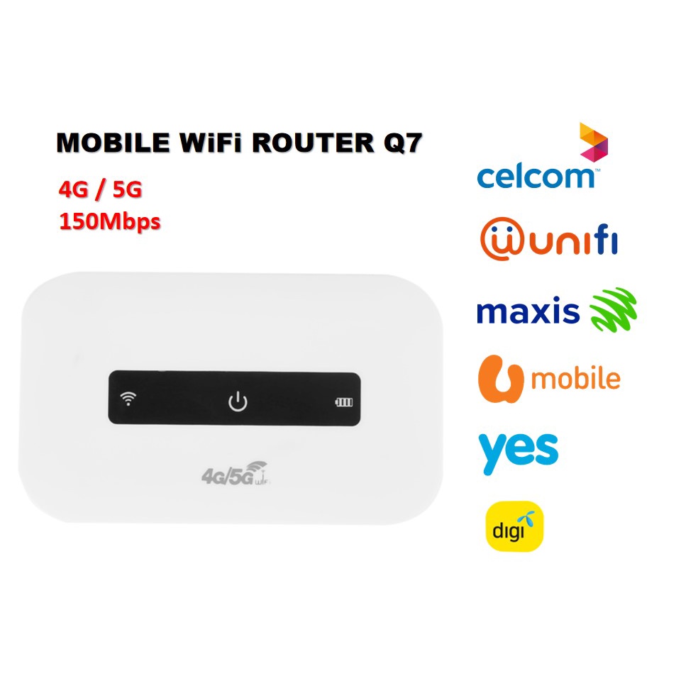 Modified Unlimited Speed Internet Pocket Wifi Q7 Router (4G LTE & 5G network) | Shopee Malaysia