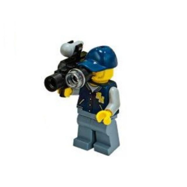 ~ FB ~ Lego City Cameraman Minifigure CTY1044 with Accessories 60233 ...