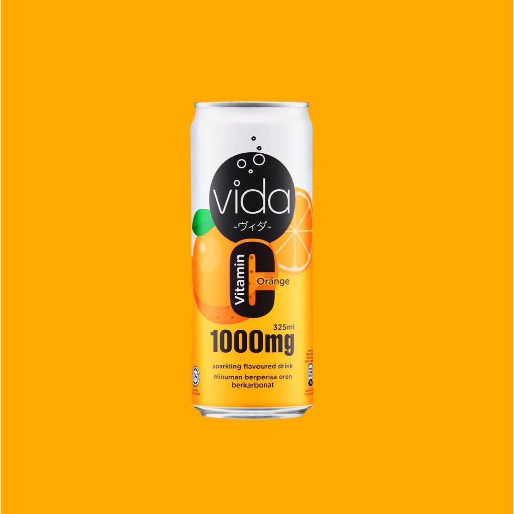 Vida Vitamin C Sparkling Drink 325MLx24CANS (CTN) | Shopee Malaysia