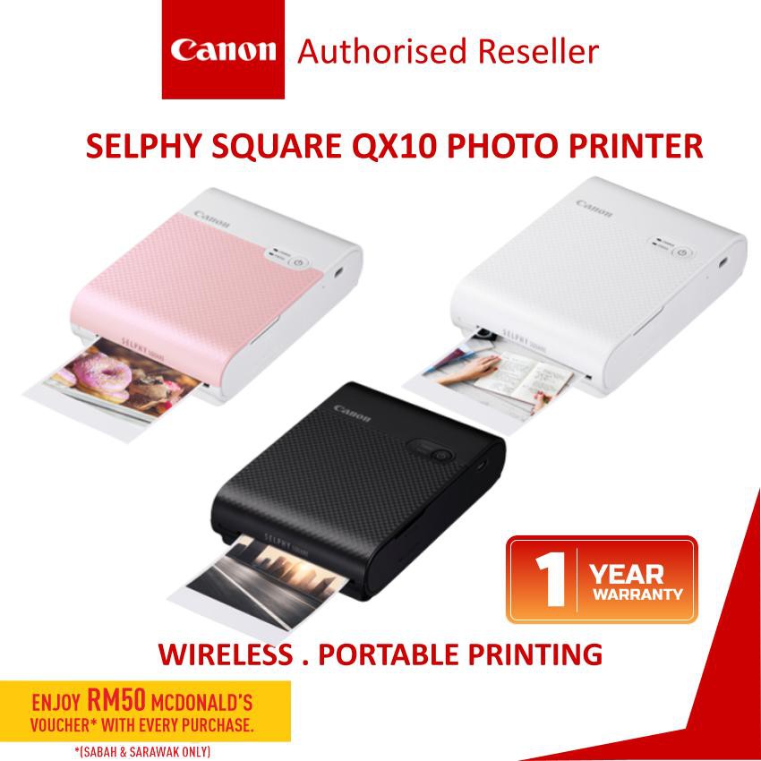 CANON Selphy Square QX10 Compact Portable Mobile Photo Printer | Shopee ...