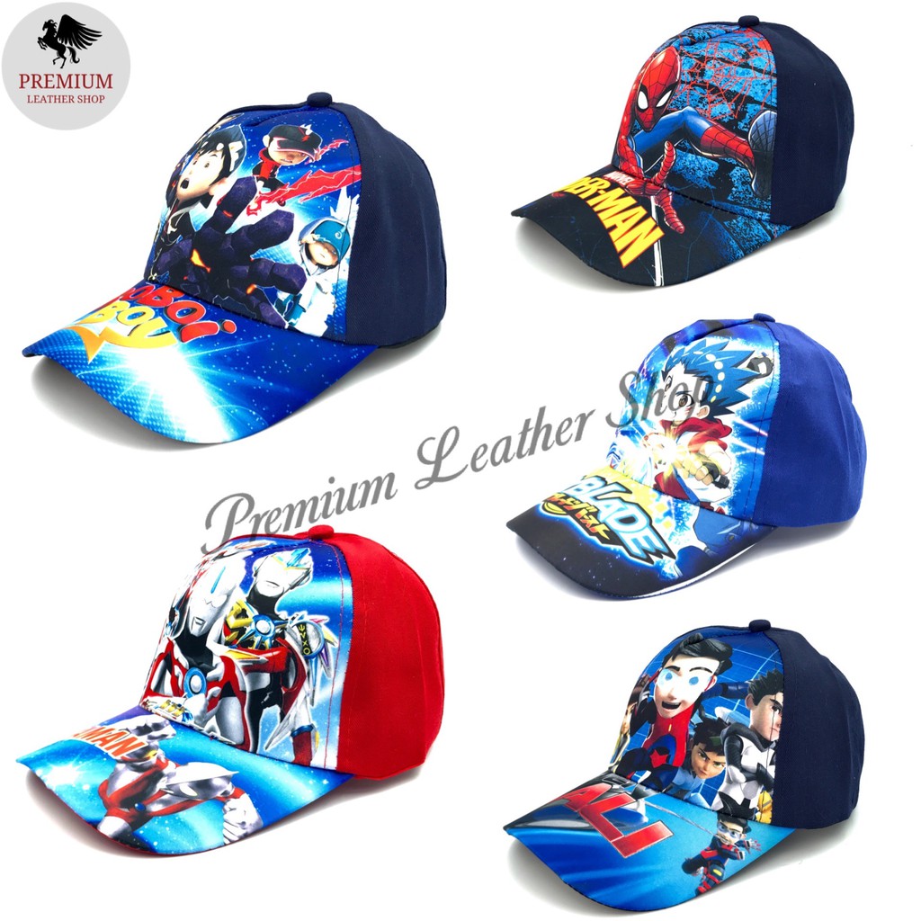 Kids Cartoon Cap/Topi Budak Spiderman/Batman/Ultraman/Superman Ready ...