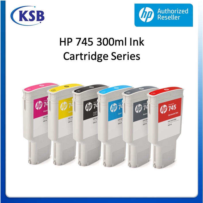HP 745 300-ml Ink Cartridge Series ( F9K01A | F9K02A | F9K03A | F9K04A ...