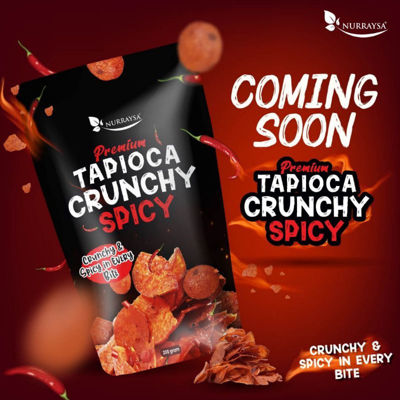 🎁+ Premium Tapioca Crunchy Spicy Nurraysa + Free Bubble Wrap +🎁 ...