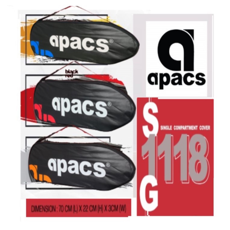 Apacs Racket Bag Badminton Racket Beg Raket apacs soft bag cover Racket ...