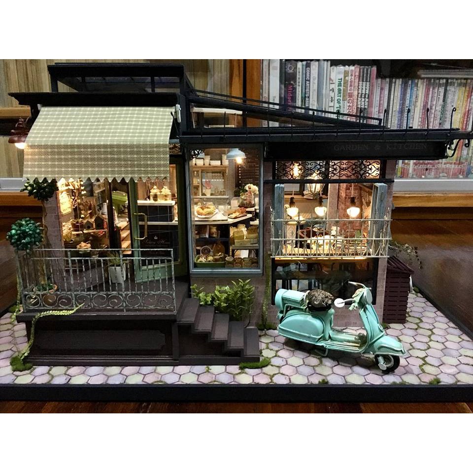 PAKITOY Irish Restaurant Set Doll House Thai Shop 1/12 Scale Coffee ...