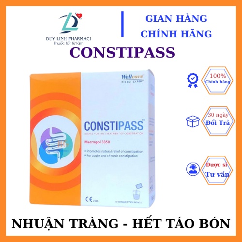 Constipass Macrogol 3350 Powder - Constipation Relief (Box of 20 packs ...