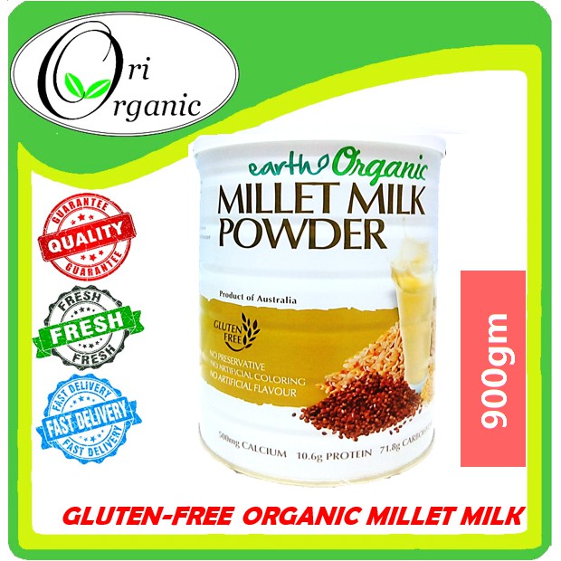 【GLUTEN FREE】 EARTH ORGANIC MILLET POWDER 900g Exp 4/2026 小米奶 ...