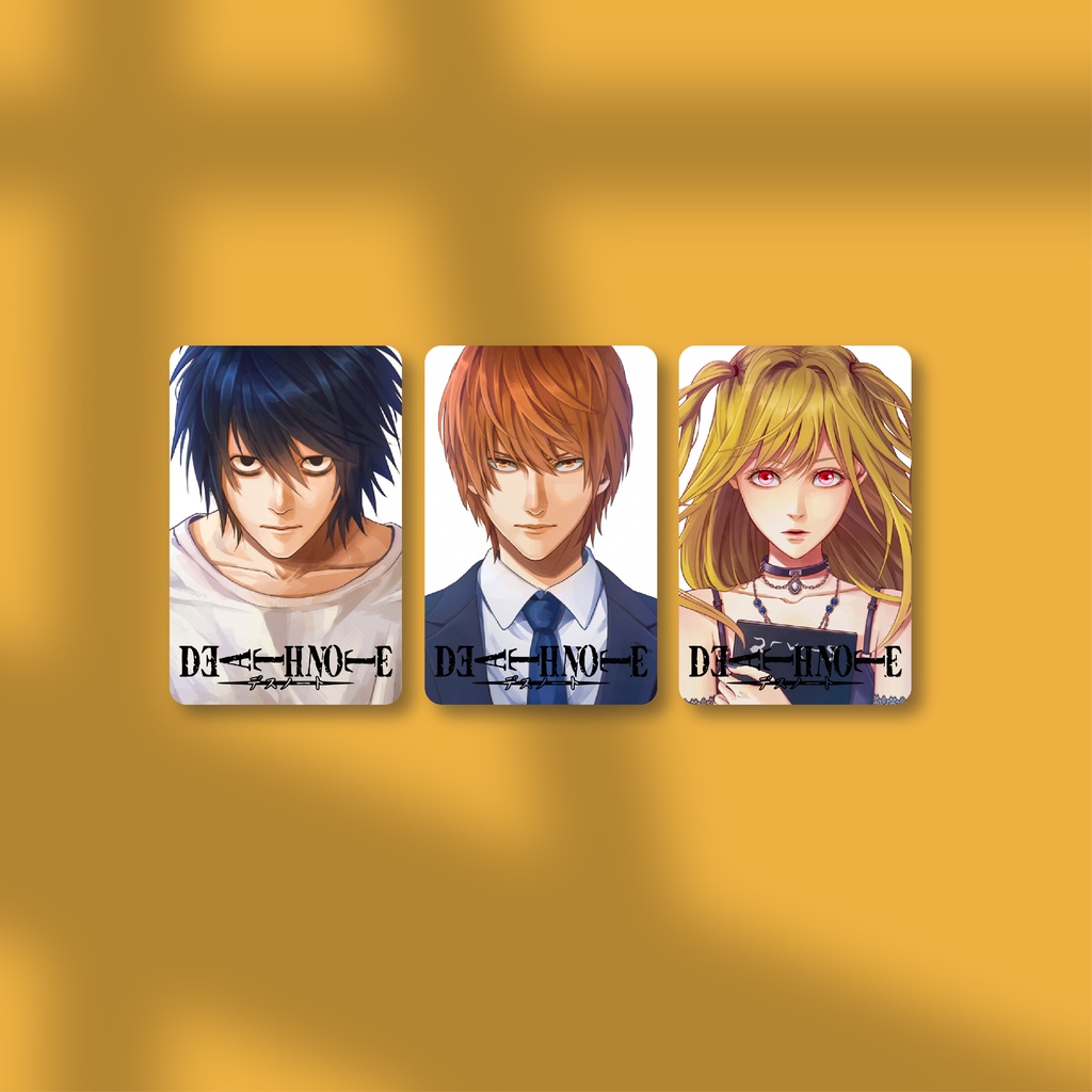 [ Photocard ] Anime Death Note Rounded Corner Card - Cardboard - With ...
