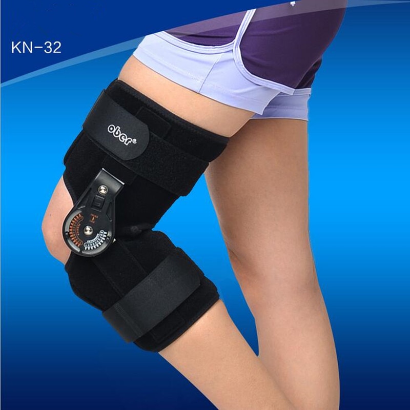 Support Ligament Sport Injury Adjustable Medical Hinged Knee Orthosis Brace Orthopedic Splint ...
