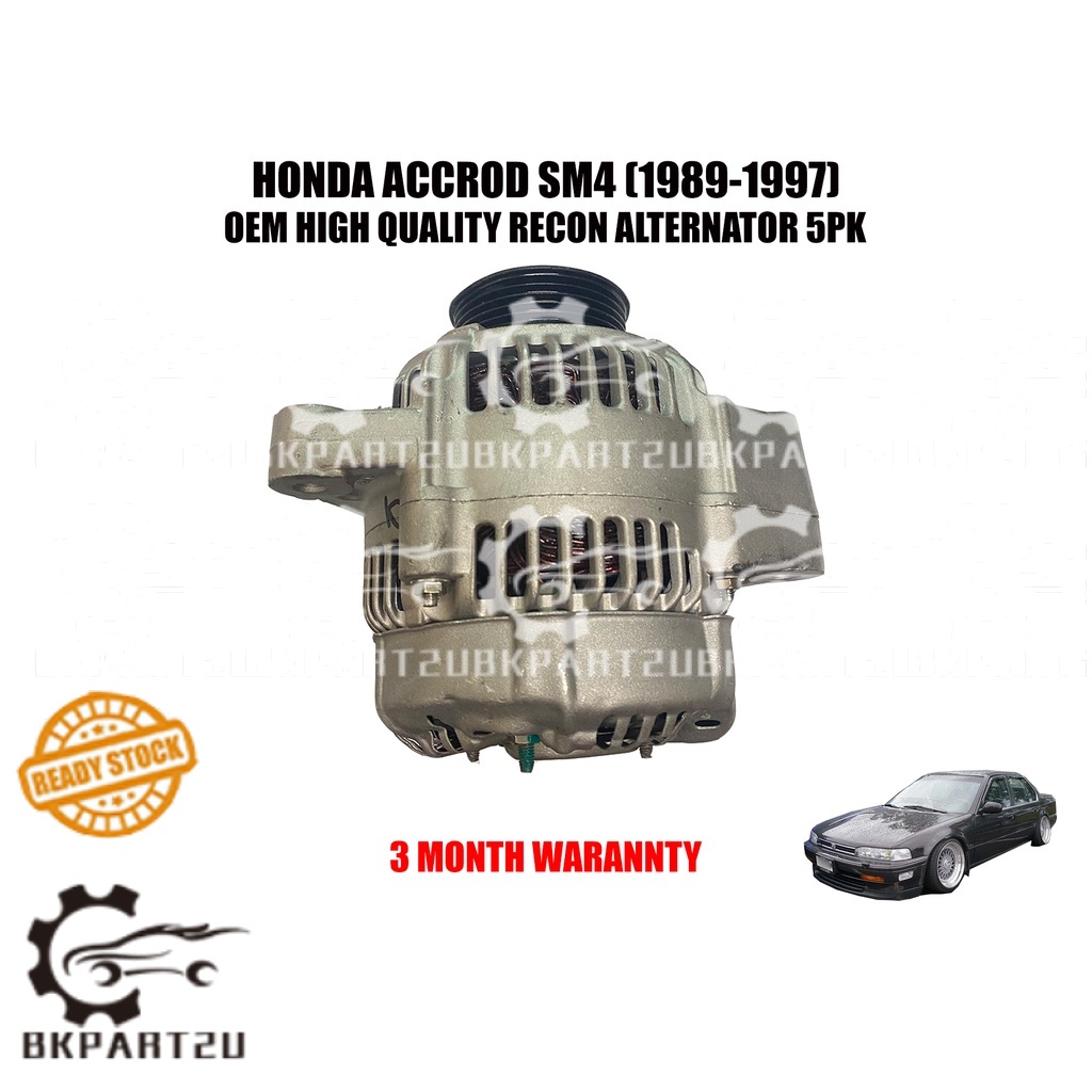 HONDA ACCORD SM4 (1989-1997) ALTERNATOR 5PK 3 PIN 4 PIN ALTERNATOR OEM ...