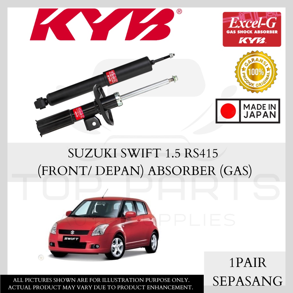 SUZUKI SWIFT RS415 1.5 FRONT JAPAN KYB KAYABA EXCEL G ABSORBER 2PCS ...