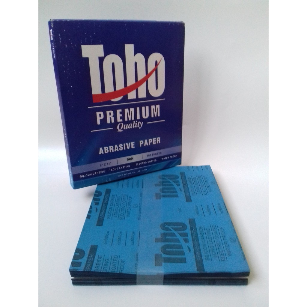 TOHO Sandpaper Grit 500 Rectangular Sandpaper Sheet | Shopee Malaysia