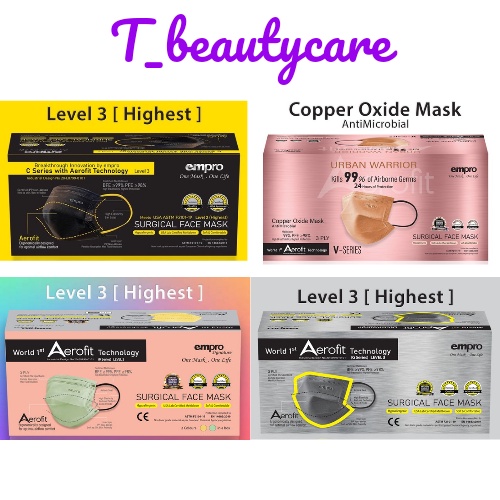 Empro Aerofit 3ply ASTM Level 3 Surgical Face Mask (50pcs) | Shopee ...