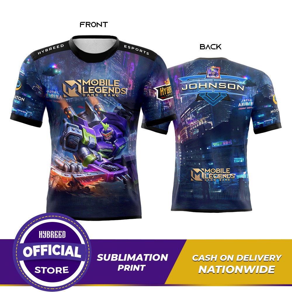 JOHNSON DEATH RIDE Mobile Legends Full Sublimation Tshirt Premium ...