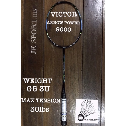 VICTOR ARROW POWER 9000 BADMINTON RACKET | Shopee Malaysia