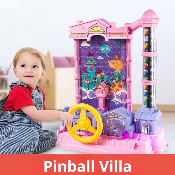 Kids Electric Pinball Toy with Steering Wheel and Elevator for Kids and ...