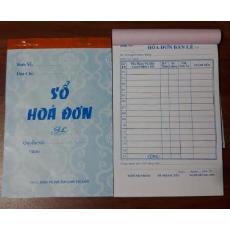 20 invoices - receipts - payment slips 2 copies 13x19 (100 sheets/book ...