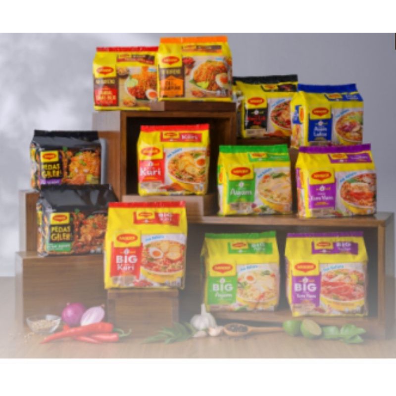 Maggi 2 minutes 5+1 packs x79g (Assorted 5+1) and 1 pack | Shopee Malaysia