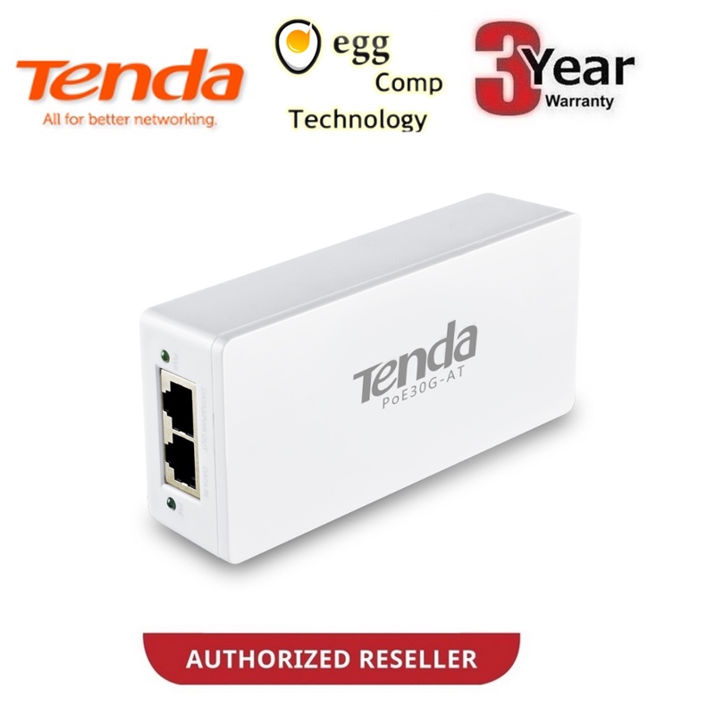 TENDA POE30G-AT 30W GIGABIT POE INJECTOR | Shopee Malaysia