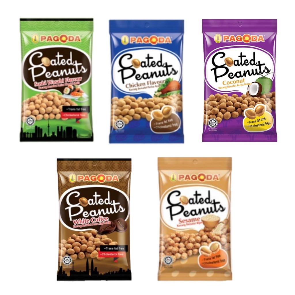 10px x 60g Pagoda Coated Peanuts 60g | Shopee Malaysia