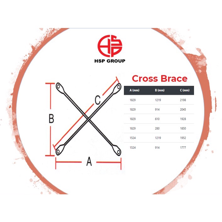 5'7 Scaffolding CIDB-New-Set ( Complete with Cross Brace and Joint Pin ...