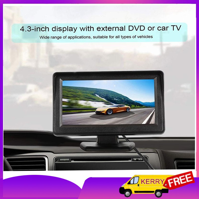 4.3 Inches Car Monitor For Rear View Camera TFT LCD Display Reverse ...