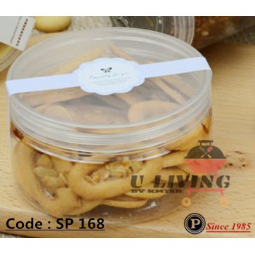 SP168/FF2825 Round PS Screw Type Cookies Container/Transparent ...