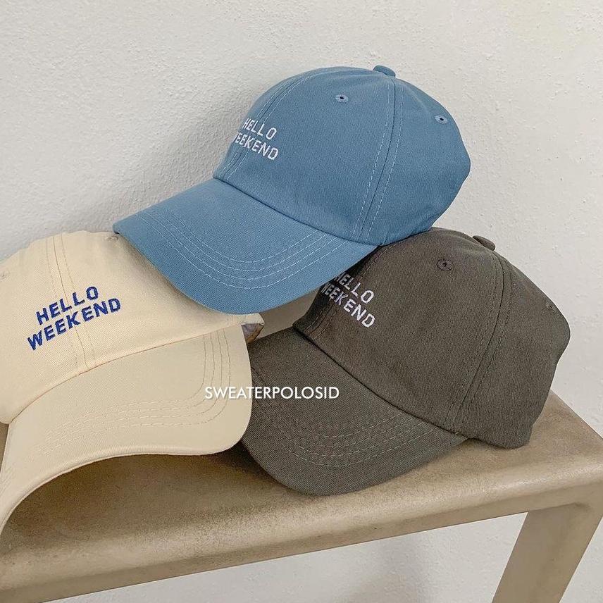 [NEW Variant!!!] Baseball Cap Hello Weekend (Embroidery) Reclusive ...