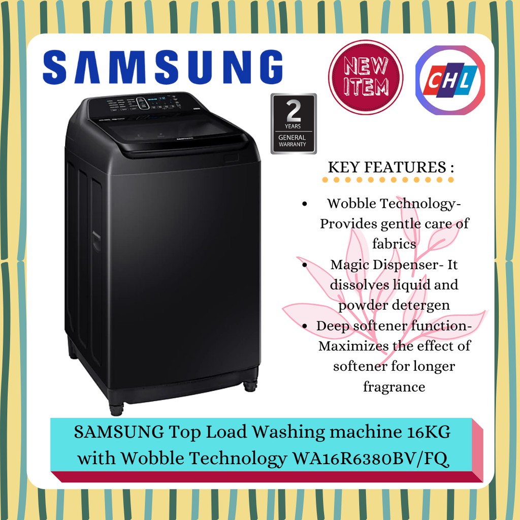 SAMSUNG Top Load Washing machine 16KG with Wobble Technology ...