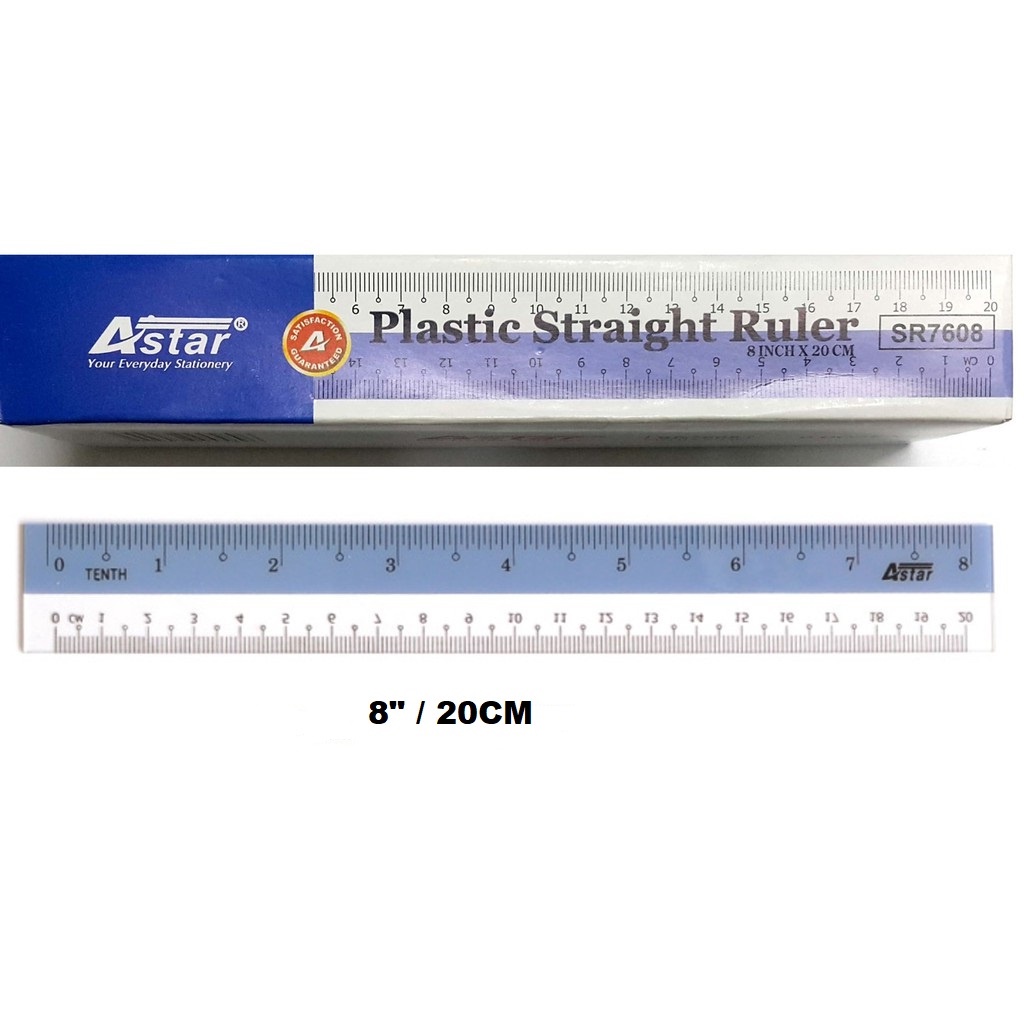 ASTAR PLASTIC RULER 20CM, & 30CM | Shopee Malaysia