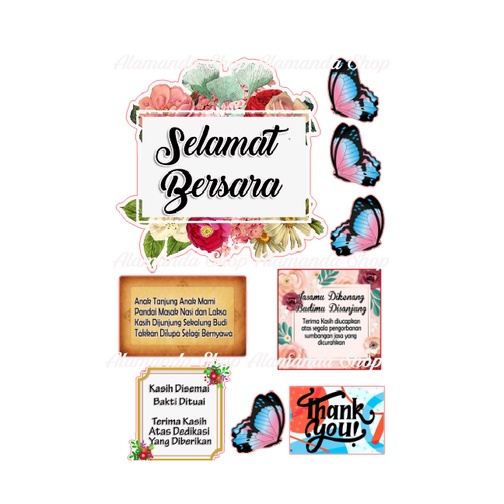 SELAMAT BERSARA TOPPER CAKE 01 | Shopee Malaysia