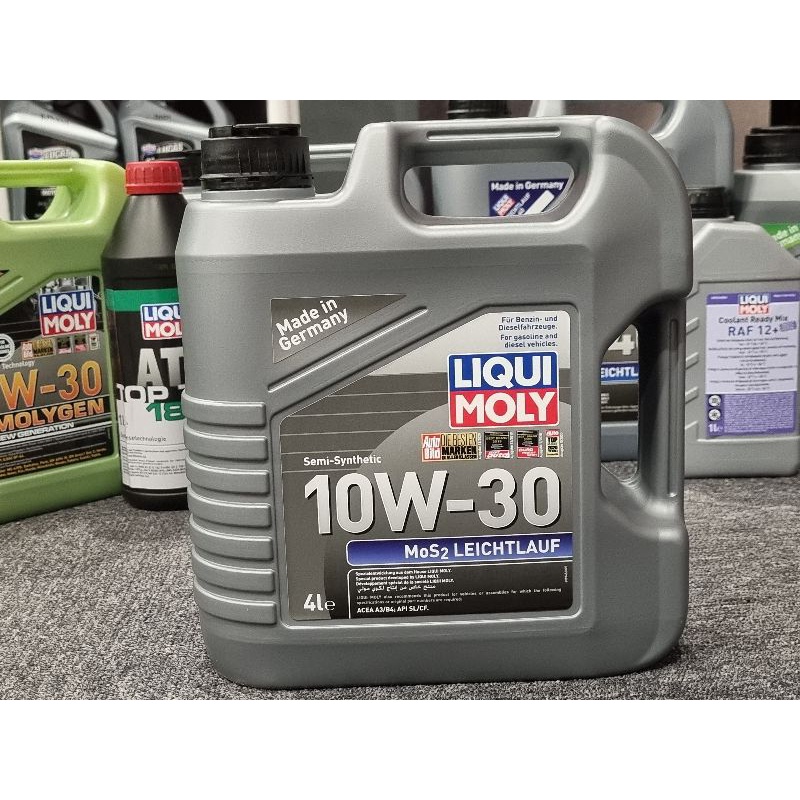 Liqui Moly Semi-Synthetic MoS2 Leichtlauf 10W-30 Engine Oil (4L ...