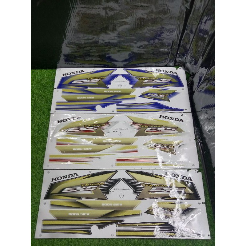 HONDA EX5 Dream High Power HP Body Cover Set Coverset Stripe Strike Sticker moritaka(15 ...